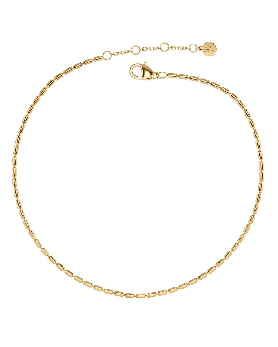Seed Bead Anklet Gold • Edblad • Snabb leverans • Gratis inslagning
