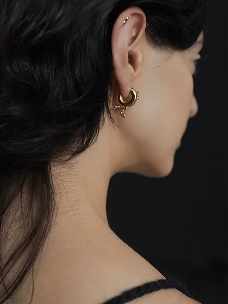 Potsdamer Hoops Gold - Maria Black - Snabba leveranser - Nordic Spectra