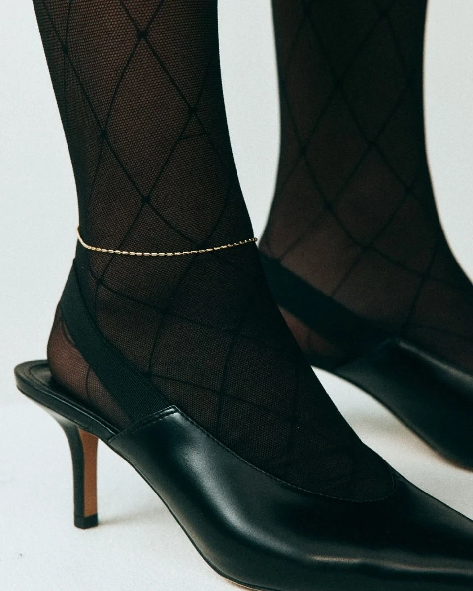 Seed Bead Anklet Gold • Edblad • Snabb leverans • Gratis inslagning