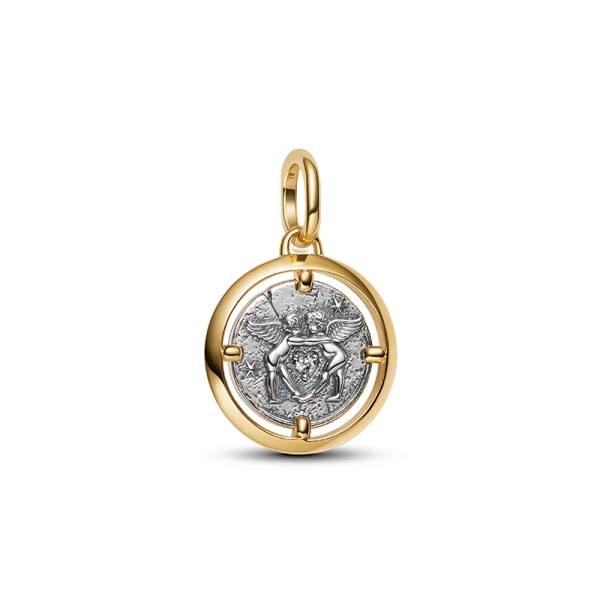 Medaljong Amor Berlock Guld & Silver • 1-2 dagars leverans • Gratis ...