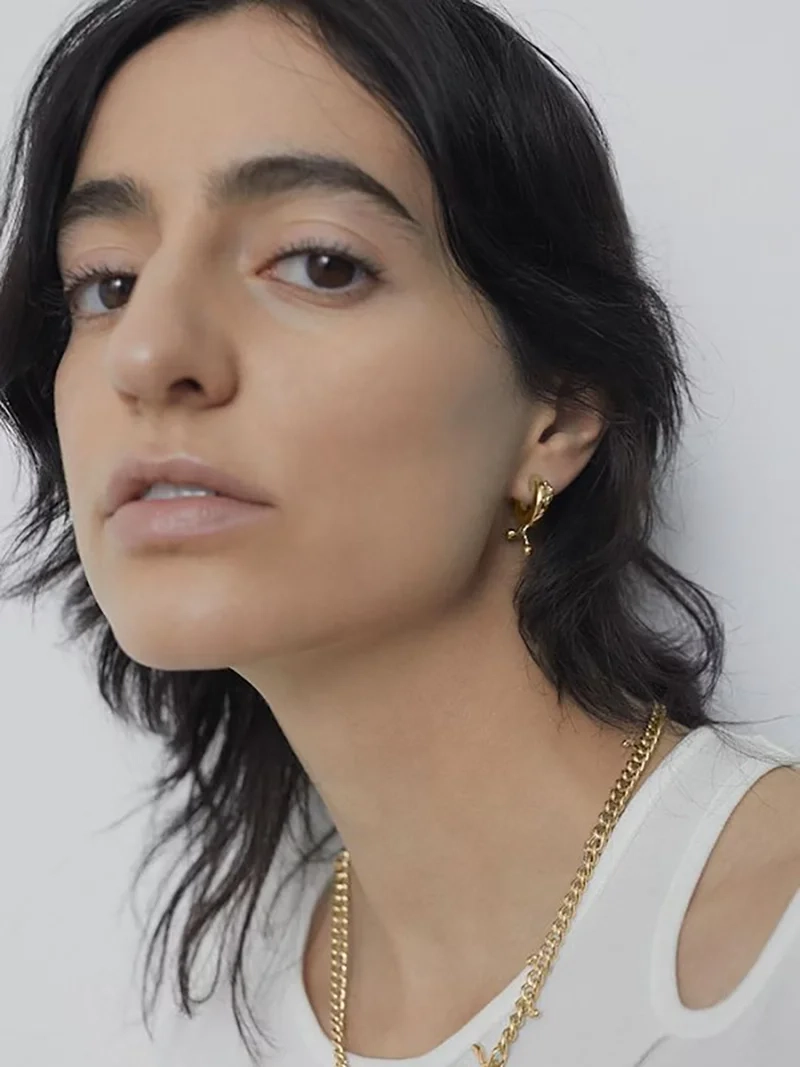 Potsdamer Hoops Gold - Maria Black - Snabba leveranser - Nordic Spectra