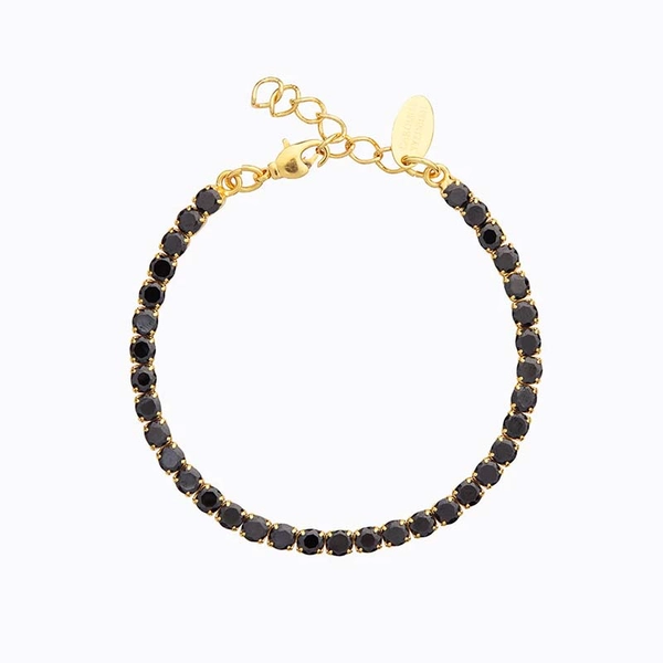 Zara Bracelet Gold Jet - Caroline Svedbom - Smycken med kristaller