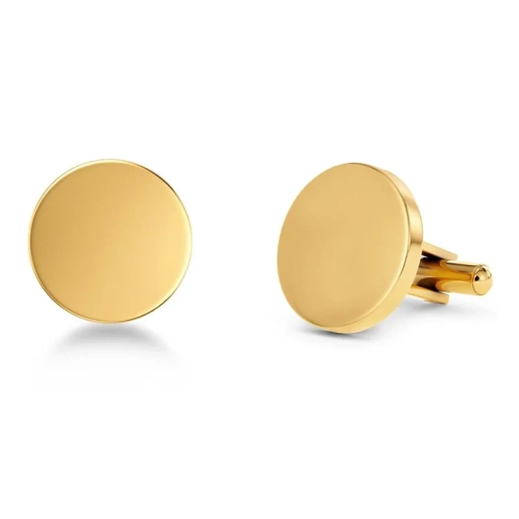 Cufflink Round Gold • Edblad • Snabb leverans • Gratis inslagning