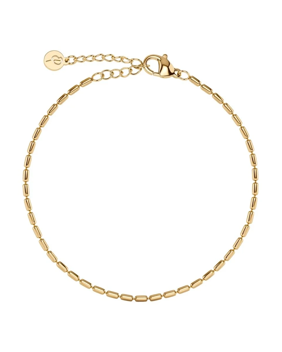 Seed Bead Bracelet Gold • Edblad • Snabb leverans • Gratis inslagning