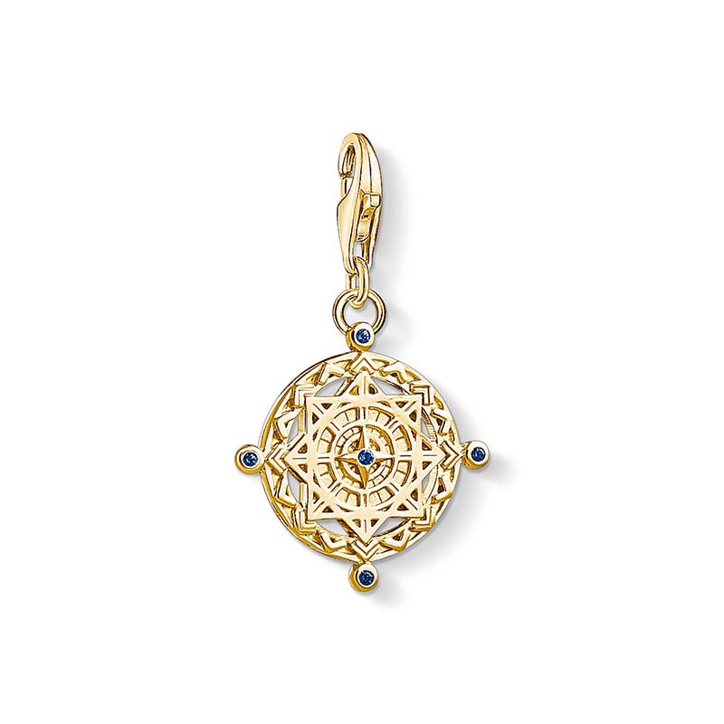Vintage Kompass Guld Berlock - Thomas Sabo - Snabb frakt - Nordicspectra.se