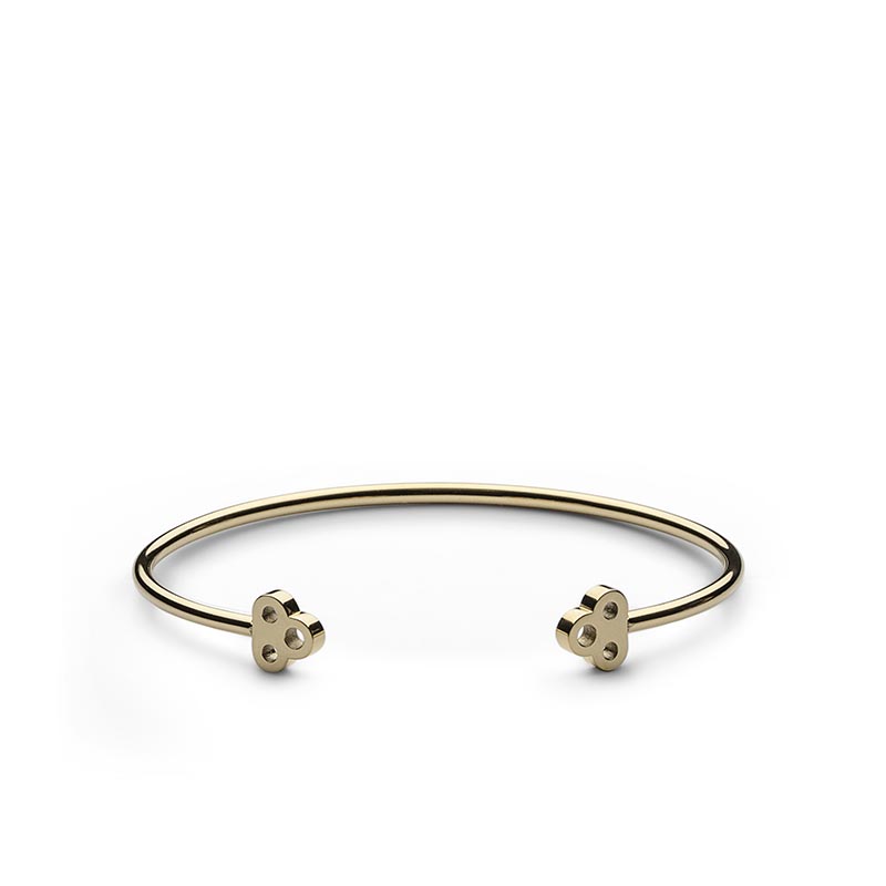 Open Key Cuff Gold Plated - Skultuna - Snabb frakt - Nordicspectra.se