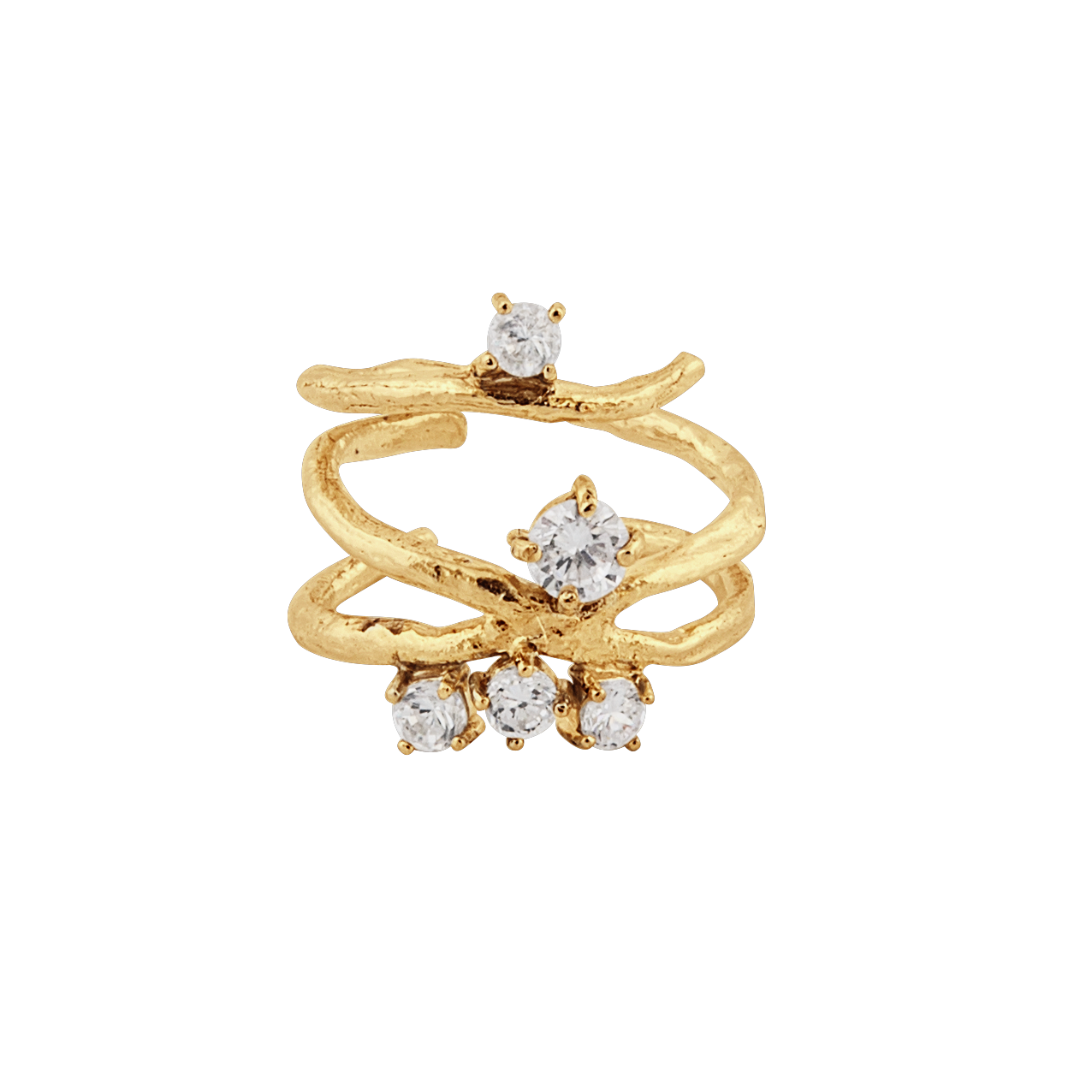 One Big Stone Ring Gold - CU Jewellery - Snabb frakt - Nordicspectra.se