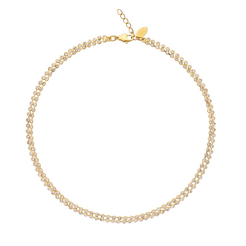 Miro Necklace Gold Crystal - Caroline Svedbom - 1-2 dagars leverans