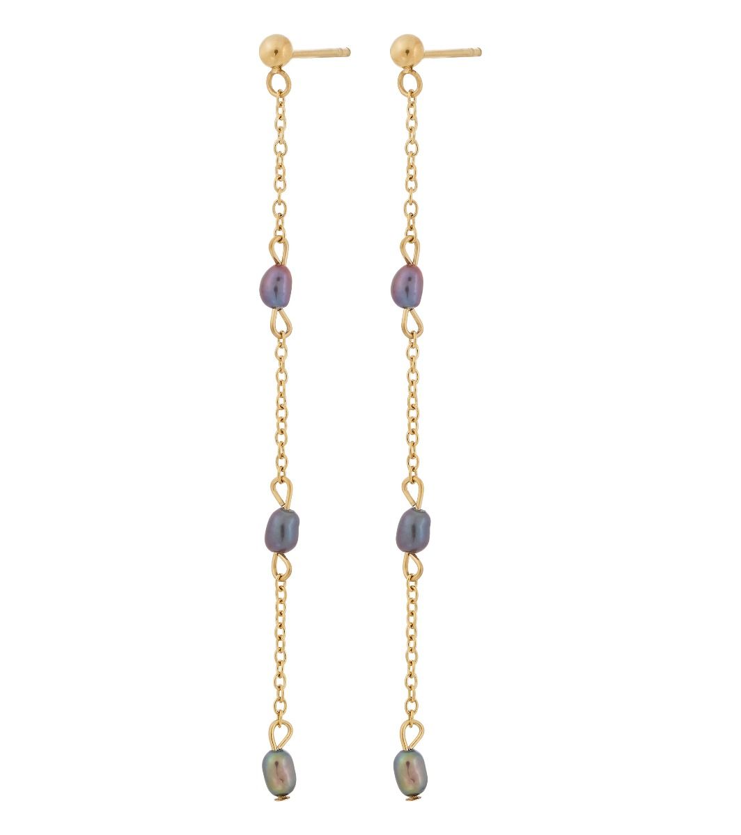 Perla Mini Earrings Multi Teal Gold - Edblad - Omgående leverans ...