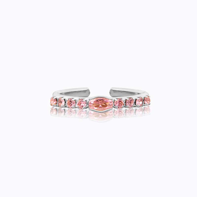 Tracy Ring Rhodium Light Rose • 1-2 dagars leverans • Gratis inslagning