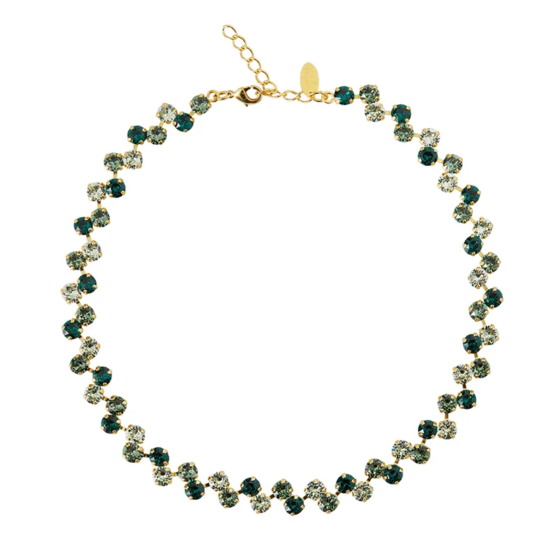 Fiona Necklace Gold Green Combo - Caroline Svedbom - 1-2 dagars leverans