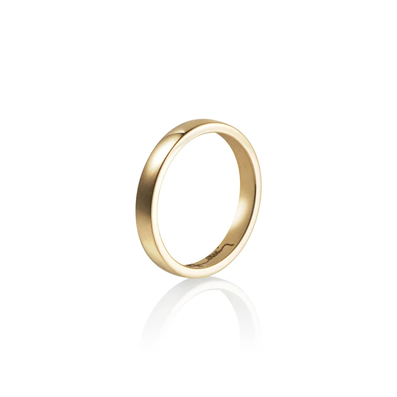 Half Round Thin Ring Gold • Vigselring • Efva Attling