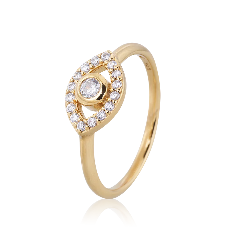 Devine Eye Mini Ring Guld • 1-2 dagars leverans • Gratis inslagning