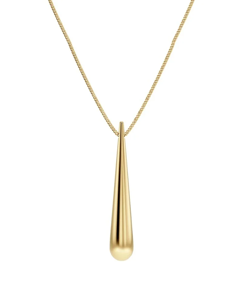 Drops Necklace Gold • Edblad • Snabb leverans • Gratis inslagning