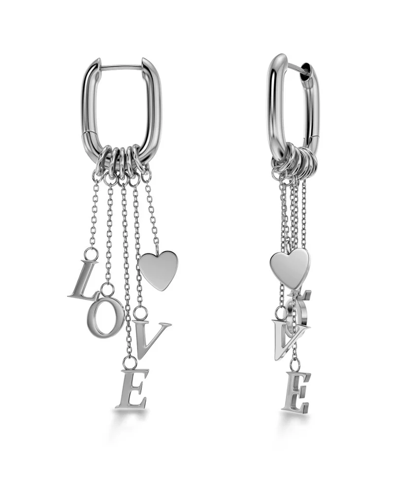 Love Note Hoops Steel • Edblad • Snabb leverans • Gratis inslagning