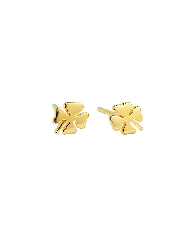 Bring Me Luck Stud Earrings Gold • Syster P • Snabb leverans & Gratis ...