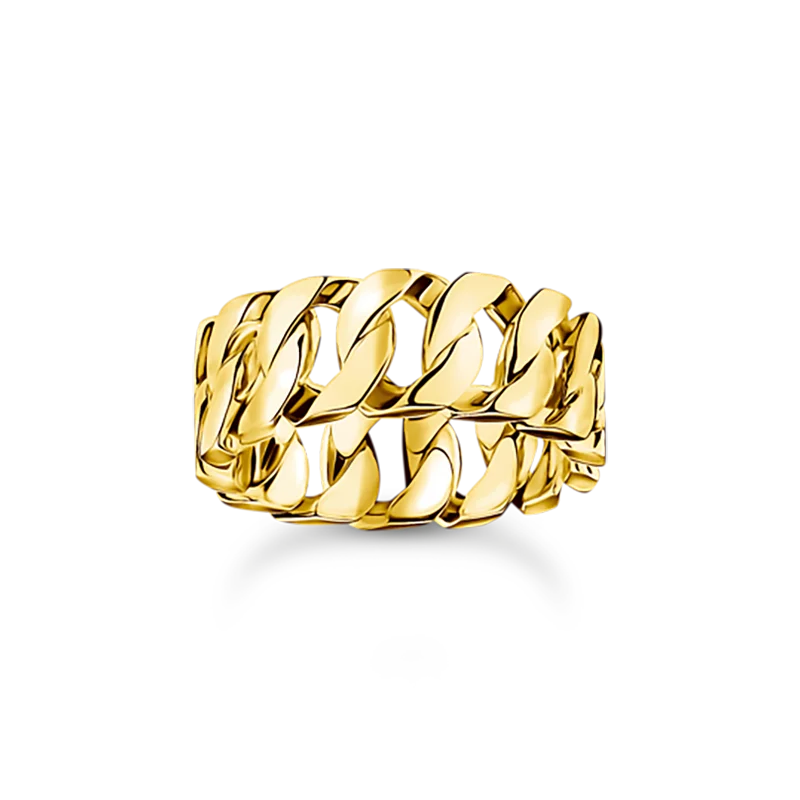 Pansarlänk Wide Ring Guld • Thomas Sabo - 1-2 dagars leverans