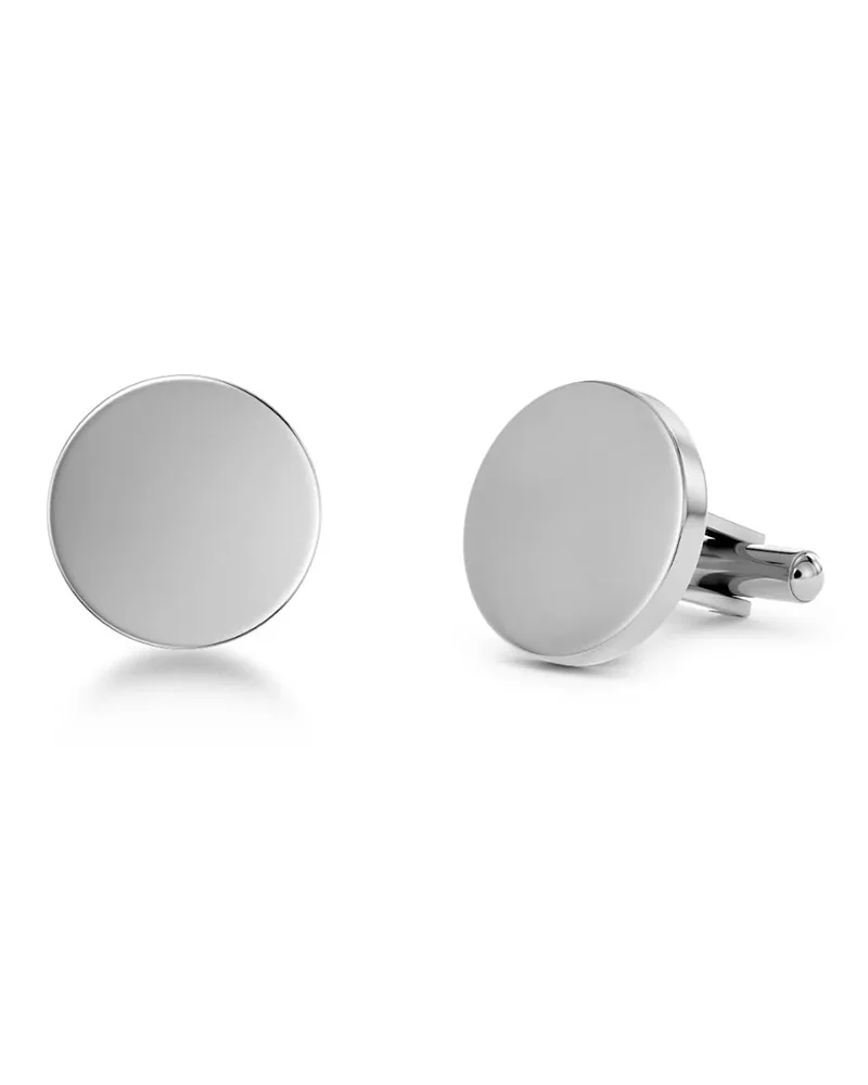 Cufflink Round Silver • Edblad • Snabb leverans • Gratis inslagning