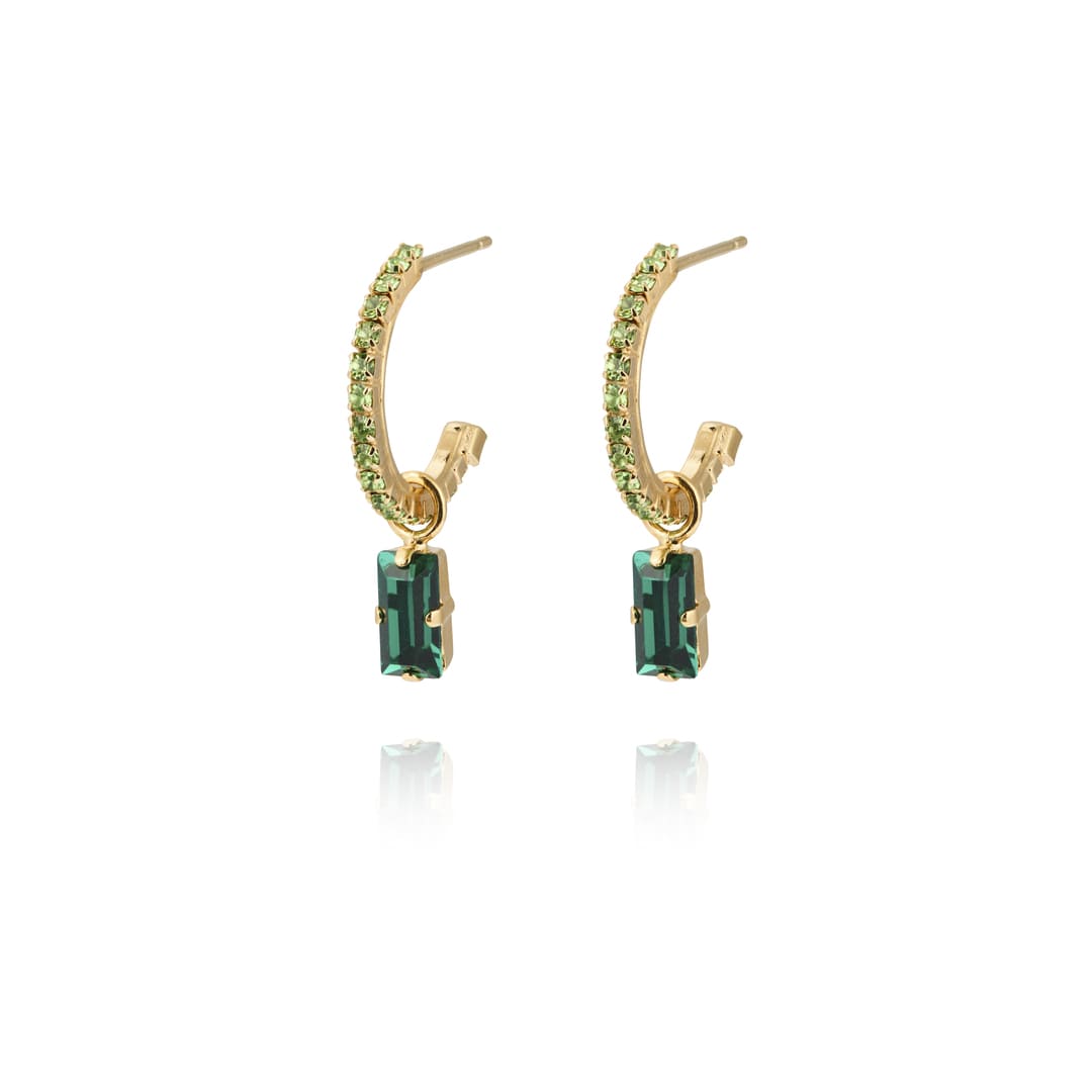 Lucy Earrings Gold Emerald / Peridot • 1-2 dagars leverans • Caroline ...