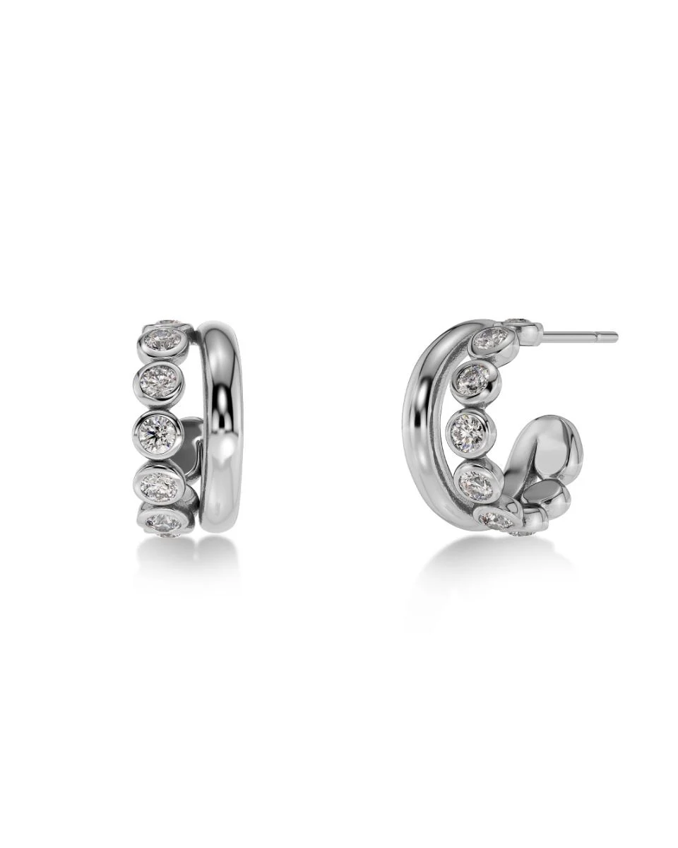 Grace Hoops S Silver • Edblad • Snabb leverans • Gratis inslagning